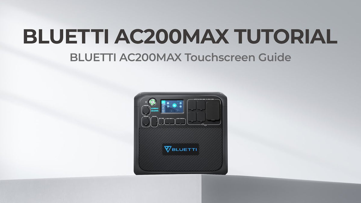 How to recharge AC200MAX via solar panels?